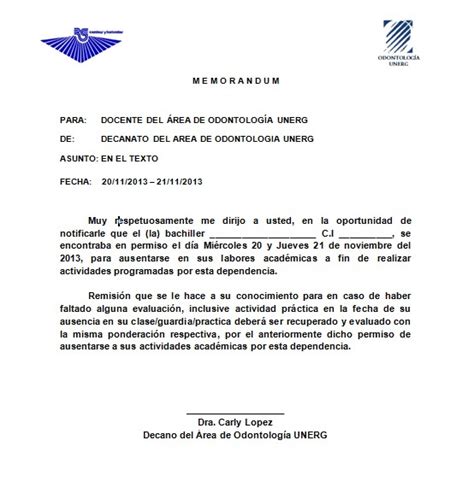 Carta De Solicitud De Permiso Para Faltar A Clases S