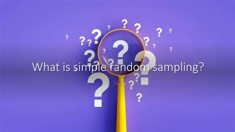 Introduction To Biostatistics Simple Random Sampling Ppt
