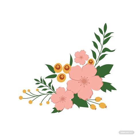 Wedding Floral Border Vector In Illustrator Svg  Eps Png