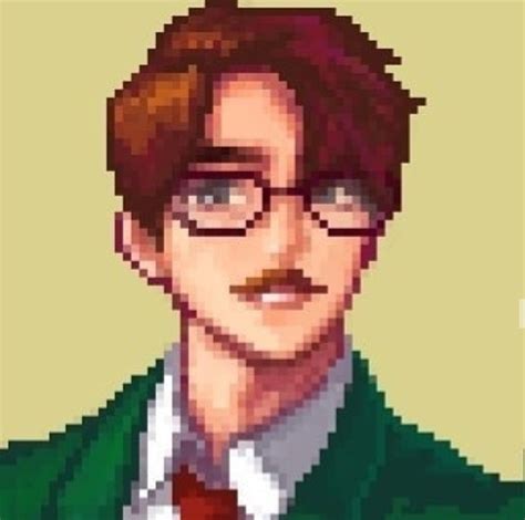 Stardew Valley Pixel Art Harvey Portrait Starthunder In Stardew Hot