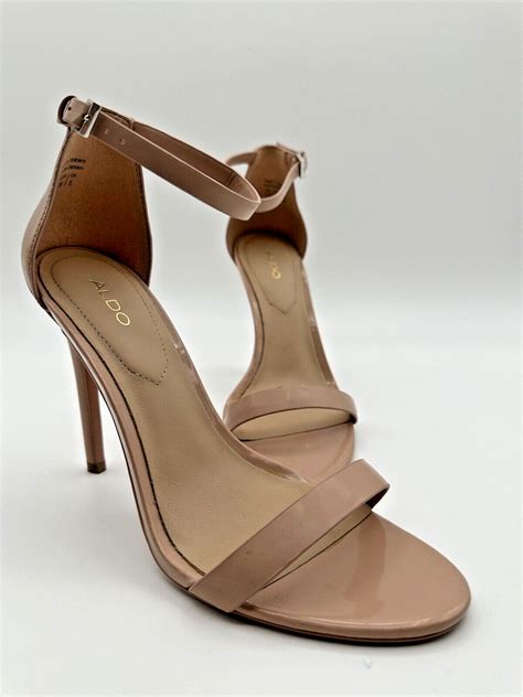 Aldo Strappy Sandals Beige Blush Pink High Heels Us 7 Gem