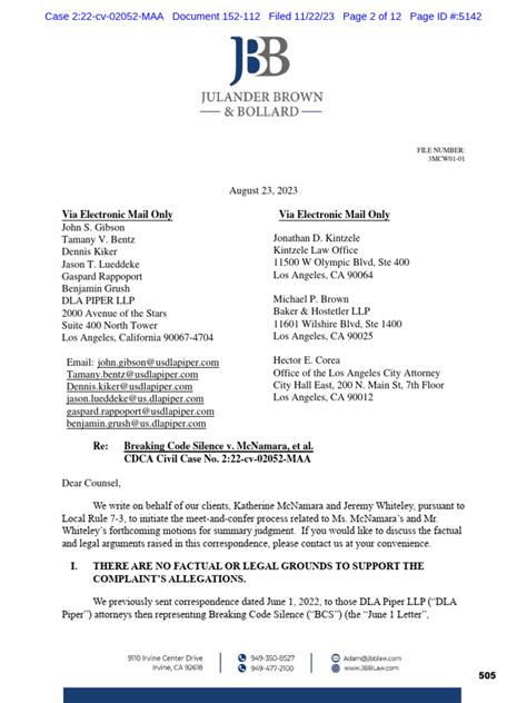 Breaking Code Silence Whiteley Msj Letter To Dla Piper And Bcs Pdf Breaking Code Silence Whiteley Msj Letter To Dla Piper And Bcs Pdf