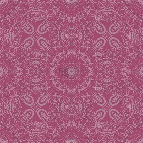 皇家几何图案配蕾丝纹理，曼陀罗点缀。无缝的矢量图。布料印花、墙纸、纺织品设计