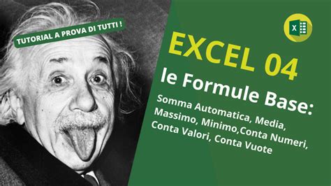 Tutorial Excel Le Formule Base