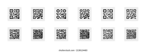 Qr Code Set Template Frames Qr Stock Vector Royalty Free 2138124483