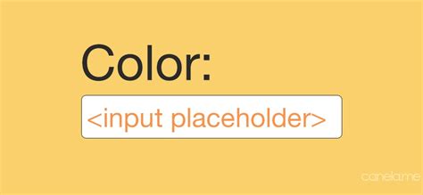 Cambiar El Color Del Texto En El Placeholder Canelame