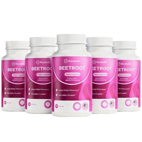 Rosabella Organic Beet Root Capsules For Circulation And Vitality