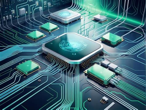 3d Rendering Of Abstract Technology Concept Background Premium Ai