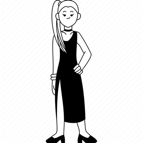 Model Woman Beautiful Elegance Fashion Icon Download On Iconfinder