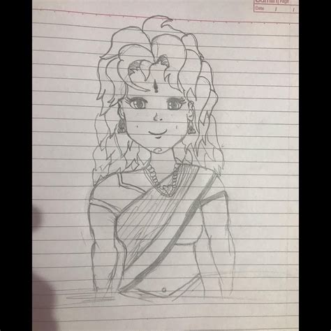 Tried A Fine Version Of Indian Anime Girl ☕️ Illustration Ranimeindian