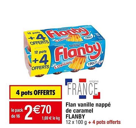 Promo Flan Vanille Nappe De Caramel Flanby Chez Cora Icatalogue Fr