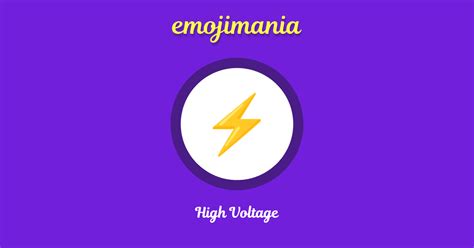 ⚡ High Voltage Emoji Copy And Paste Emojimania