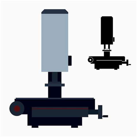 Premium Vector Universal Measuring Manual Microscope Metrology