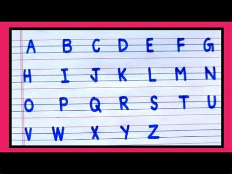 Capital ABCD In Lines Abcd Writing Practice YouTube