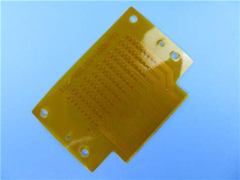 Double Layer Thin Flexible PCB On Polyimide With 0 5oz Copper And