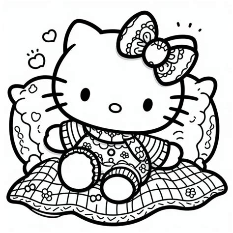 42 Hello Kitty De Colorat Pentru Copii Desene Imprimabile