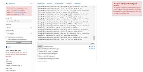 Ender 3 Max Neo Wont Connect To Serial Port Get Help Octoprint Community Forum
