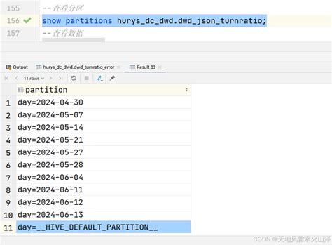 二百四十二HiveHive的动态分区表出现day HIVE DEFAULT PARTITION 分区 hive default partition CSDN博客