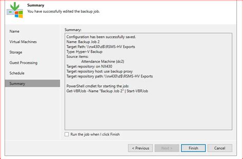 veeam newbie unable to create backup veeam community resource hub