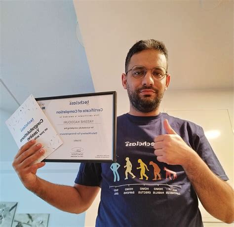 Techclass On Linkedin Congratulations Yassine Great Efforts 👏