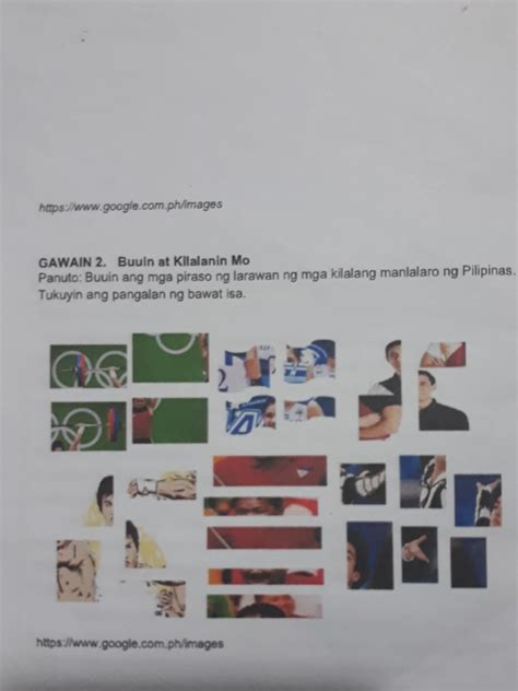 GAWAIN 2 Buuin At Kilalanin Mo Panuto Buuin Ang Mga Piraso Ng Larawan