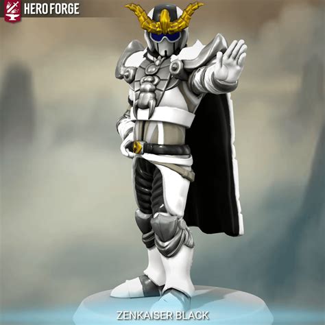 Zenkaiser And Zenkaiser Black In Heroforge I Tried To Make It Look As
