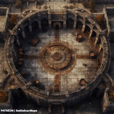 Sparring Arena Battle Map Dnd Battle Map Dandd Battlemap Dungeons And