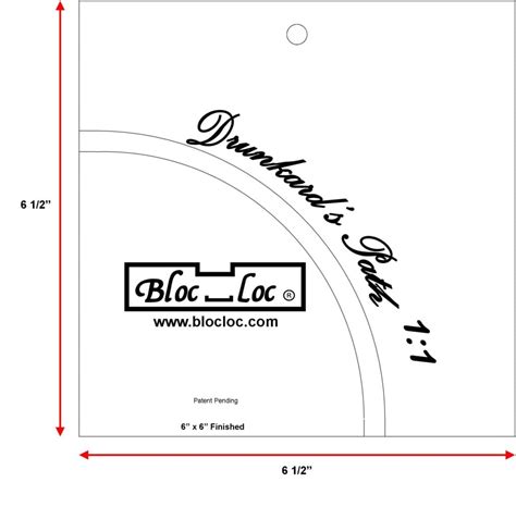 Drunkard S Path Ruler Set 6 X 6 Bloc Loc Rulers