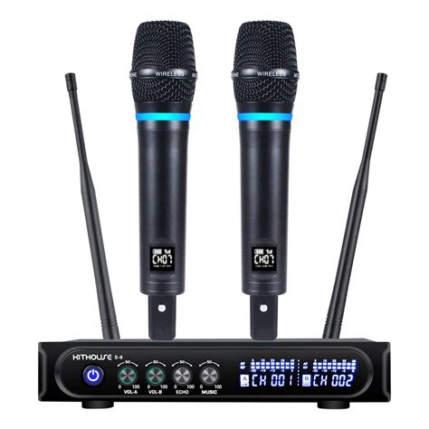 S Uhf Rechargeable Wireless Microphone System Karaoke Microphone