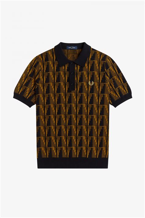 Fred Perry Jacquard Knitted Shirt Luxinabox