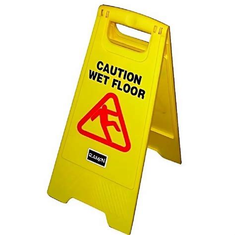 Plastic Yellow Caution Sign Board For Road At Rs 1300piece In