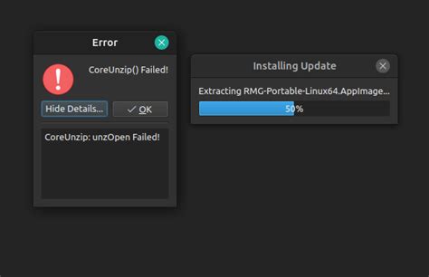 Autoupdate Fail Issue 109 Rosalie241 RMG GitHub