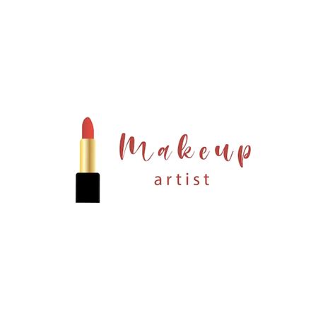 Bandera Del Logotipo Del Artista De Maquillaje Concepto De Logotipo Y Tarjeta De Visita Set De