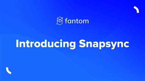 Introducing Snapsync