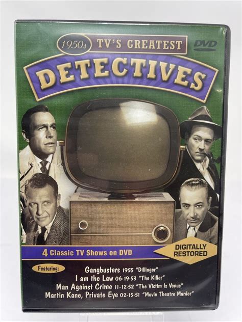 New 1950s Tvs Greatest Detectives 4 Classic Tv Shows On Dvd Dvd