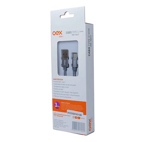 CABO TYPE C USB TYPE C OEX Brasil