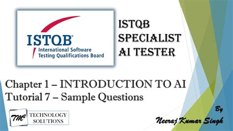 Istqb Ai Tester Sample Questions On Chapter 1 Ai Tester