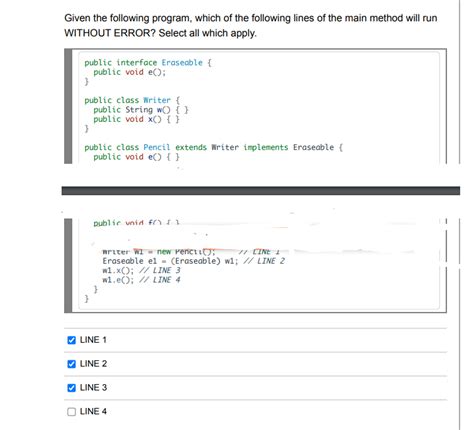 Solved Given the following program, which of the following | Chegg.com