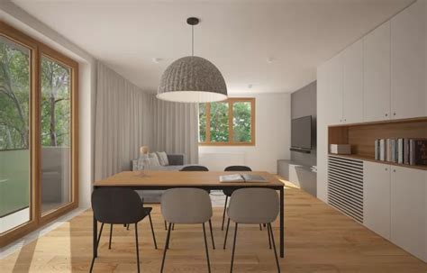 Проект за кухня с дневна №6217 3d Проекти на Модерни кухни от Gtc Design