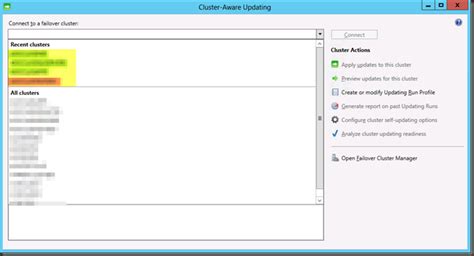 House Keeping In The Cluster Aware Updating GUI Working Hard In