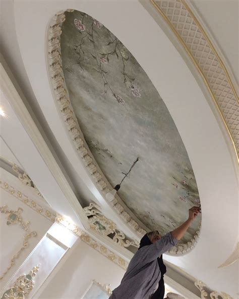 Graphic Designer ‎اجرای نقاشی سقفی نقاشیسقفیدیواری نقاشیگل