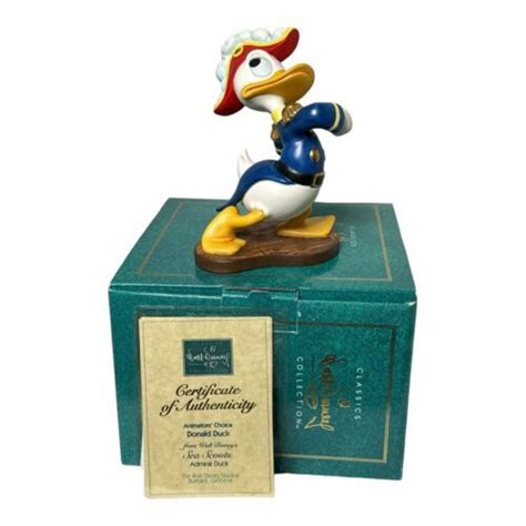 Wdcc Disney Sea Scouts Admiral Donald Duck 1994 Members Sculpture Coa