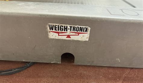 Weigh Tronix Floor Scale Mandm Equipment Corp