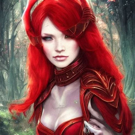 Red Hair Elf Female Warlock Free Ai Art Generator