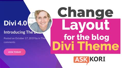 Change Blog Layout For Divi Theme Ask Kori San Antonio