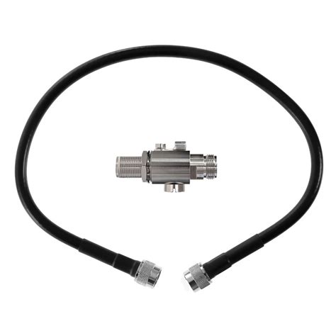 Lightning Surge Protector With 2 Ultra Low Loss Coax Cable Ubersignal