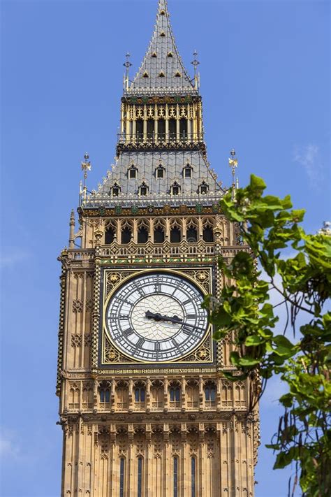 Big Ben Clock Tower Of The Palace Of Westminster London United