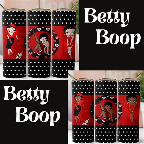 Black And White Betty Boop Sublimationtumbler Wrap Posing Like Marilyn