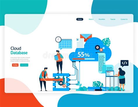 Database Security Service Landing Page Design Safety Internet Data