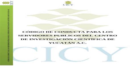CÓDIGO DE CONDUCTA PARA LOS SERVIDORES … · Conducta, a través de mecanismos establecidos que ...